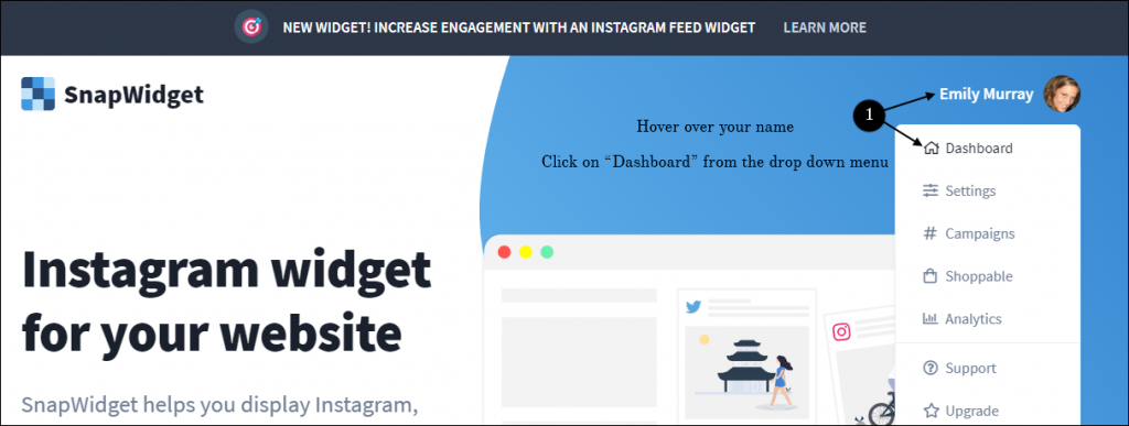 How To Add The Instagram Footer Widget | BD Web Studio